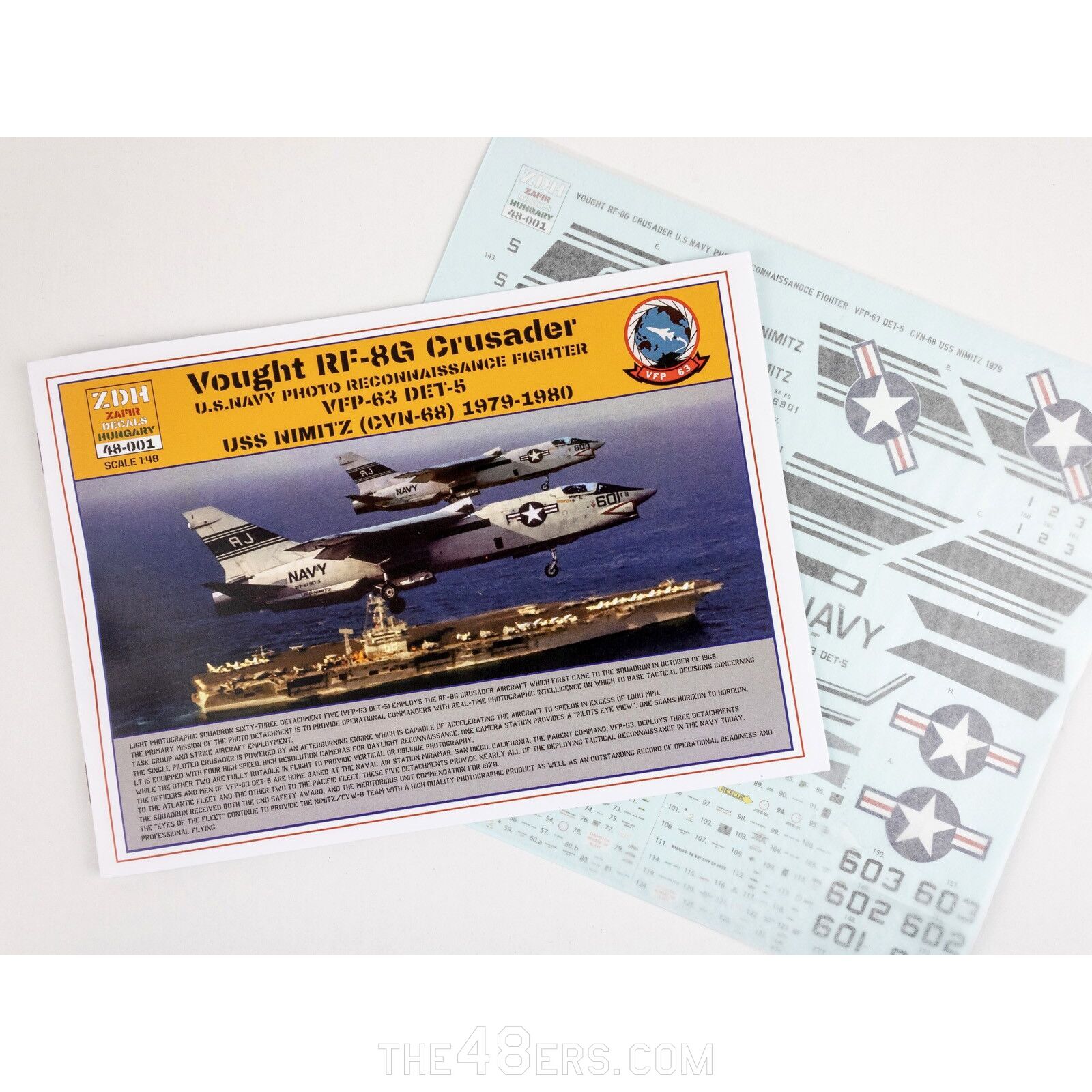 Vought RF-8G Crusader VFP-63 DET-5 CVN-68 1979-80