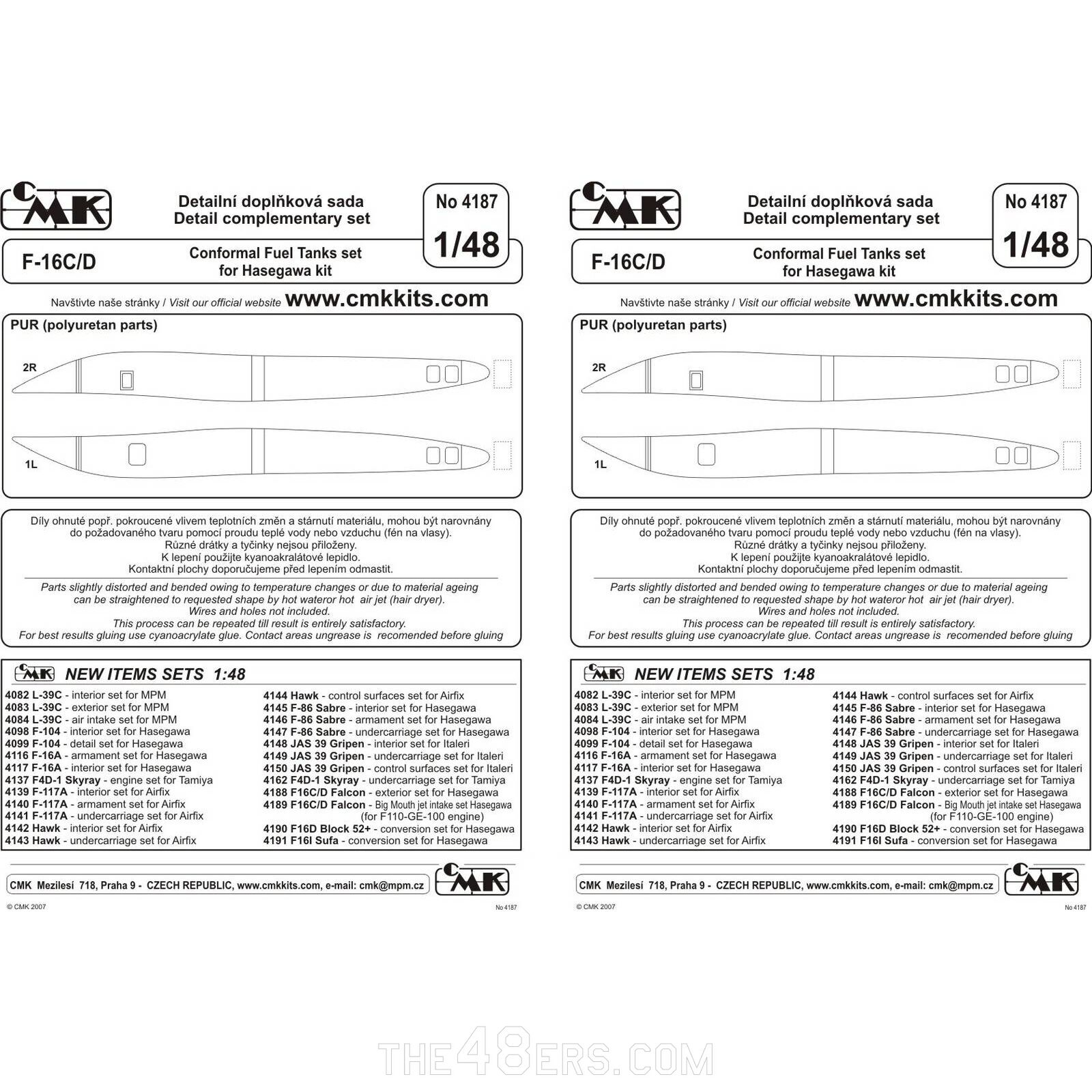 F-16C/D conformal fuel tanks