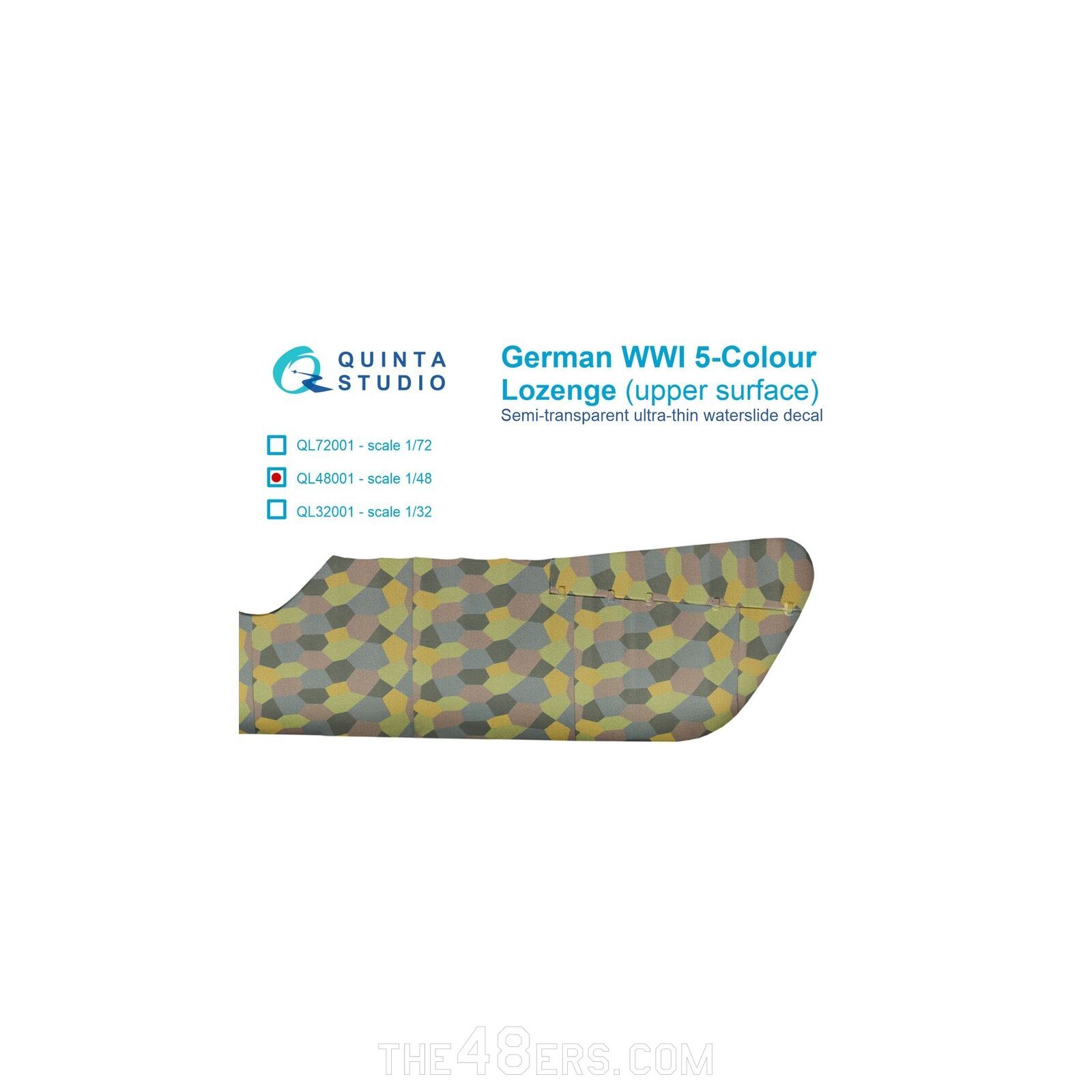 German WWI 5-Colour Lozenge (upper surface)
