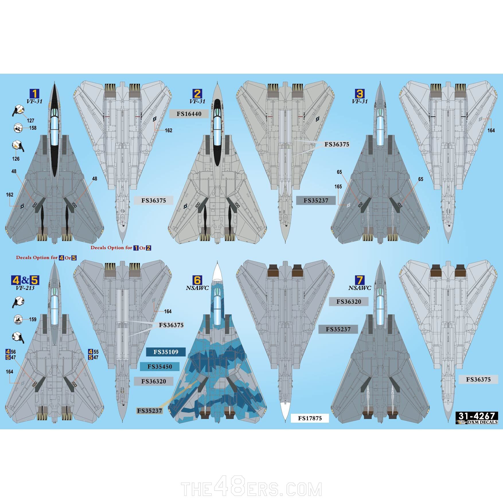 USN F-14 VF-31/VF-213/NSAWC Tomcat Collection #3