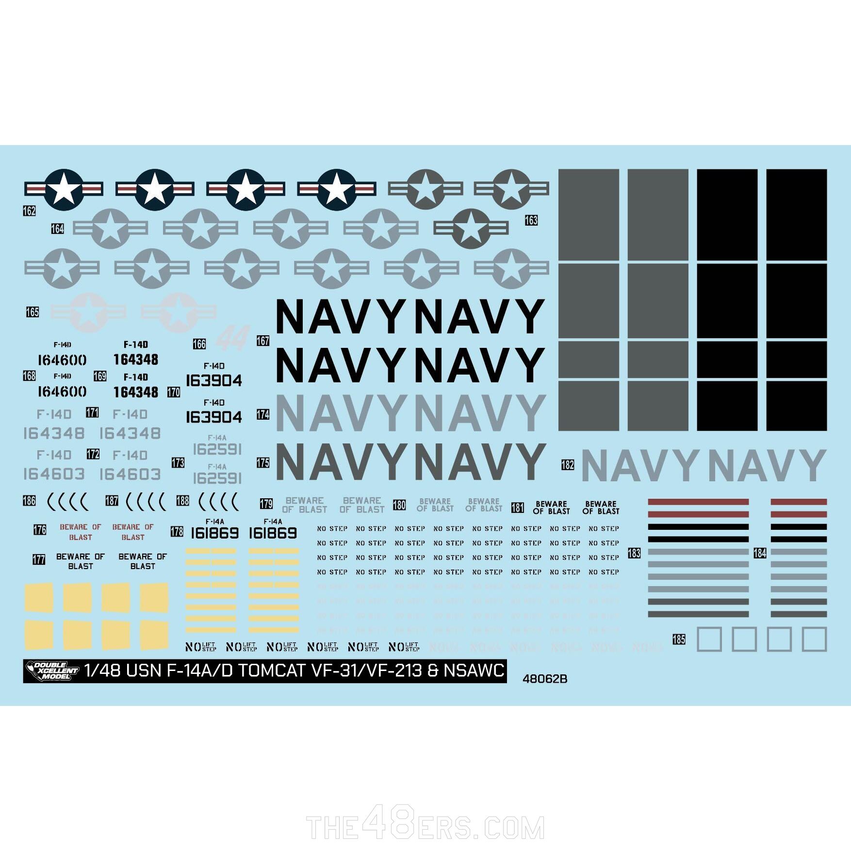 USN F-14 VF-31/VF-213/NSAWC Tomcat Collection #3