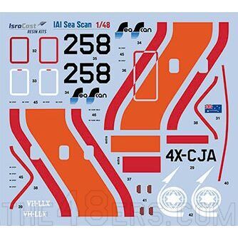 IAI Seascan 1124N IsraDecal Studio IDM-48105 1:48