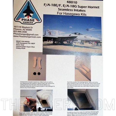 F/A-18E/F E/A-18G seamless intakes