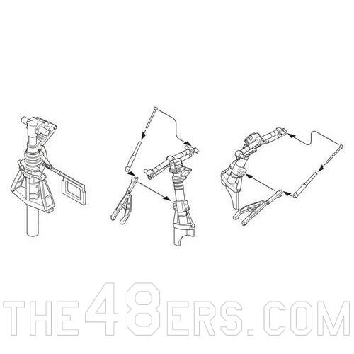 TSR-2 undercarriage legs (metal)