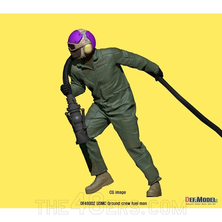 Modern USMC ground crew- fuel man Def.Model DF48002 1:48