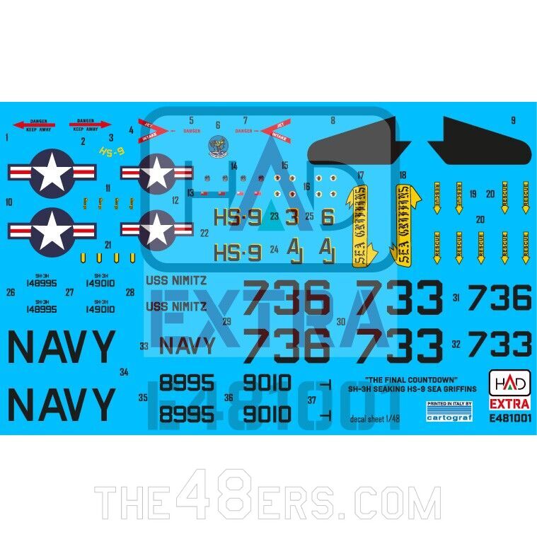 SH-3H Seaking ”Final Countdown” movie collection Extended version decal ...