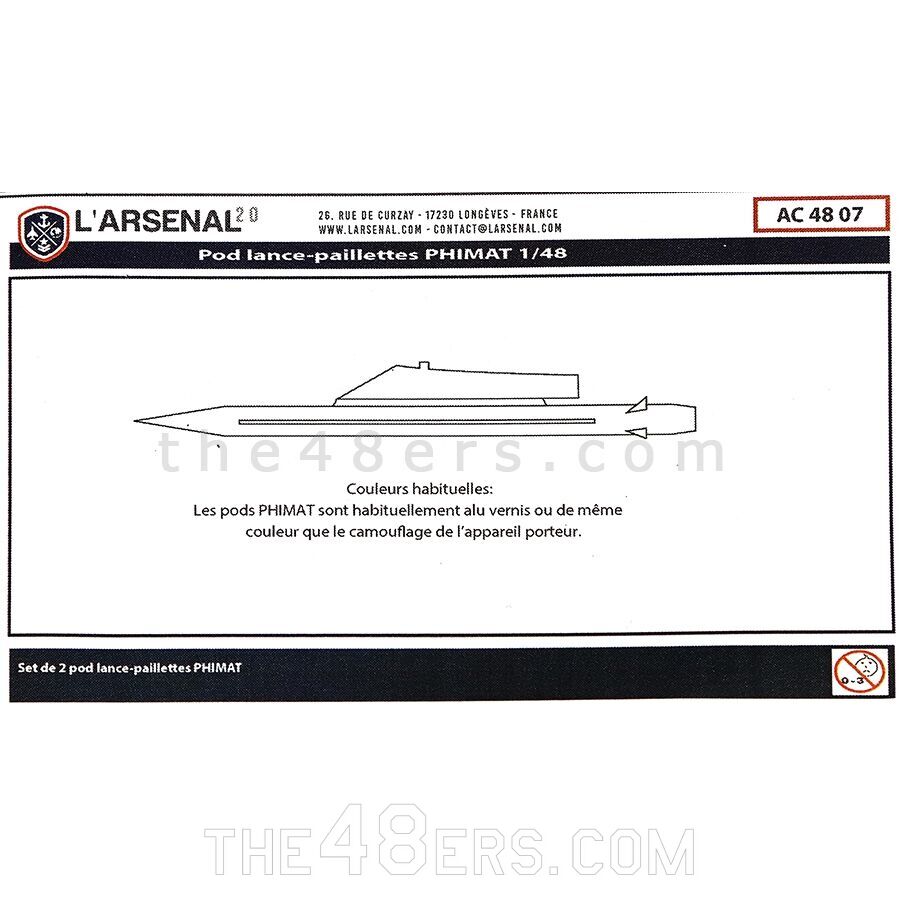 Phimat chaff launcher pod x 2